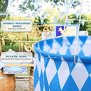 PRETYZOOM Oktoberfest Flag Windsocks, Beer Festival Yard Decoration, Bavarian Style Bunting Oktoberfest Party Banner Photo Backdrop Oktoberfest Party Decoration Supplies