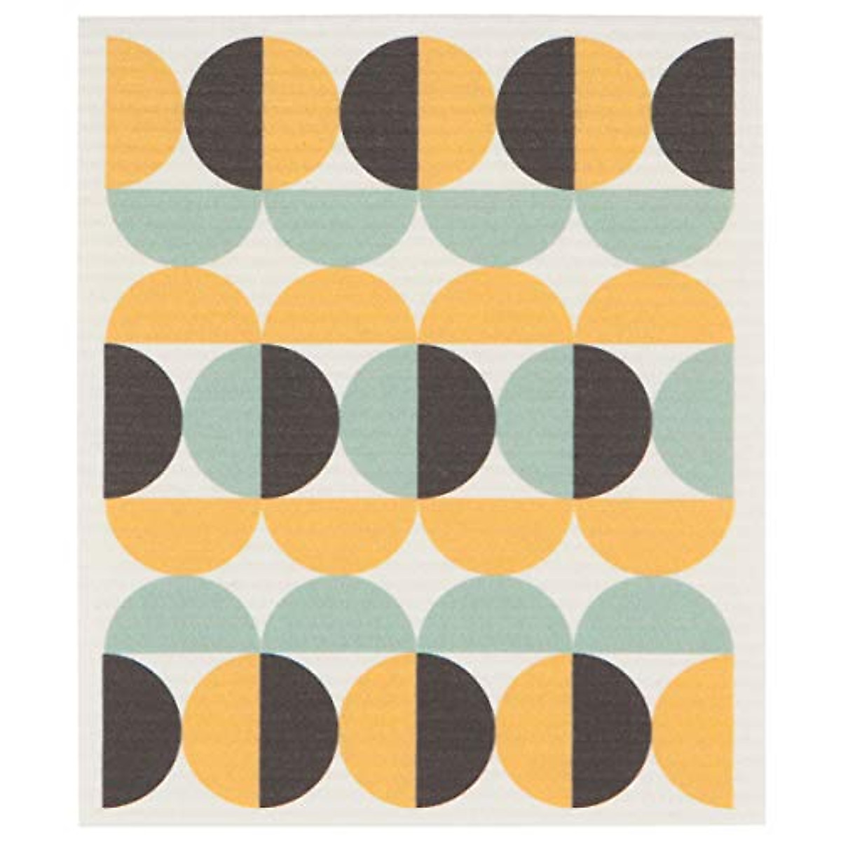 Kindred Home Eco-Friendly Swedish Inspired Set, Retro Days-Composting Cloths | Set of 3, 3 Count Dishcloth