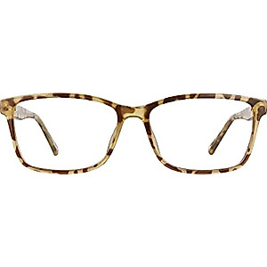 ZENNI Blue Light Blocking Glasses for Women Men Stylish Tortoiseshell TR90 Rectangle Frame Relieve Digital Screen Eye Strain Light Eyewear UV Protection
