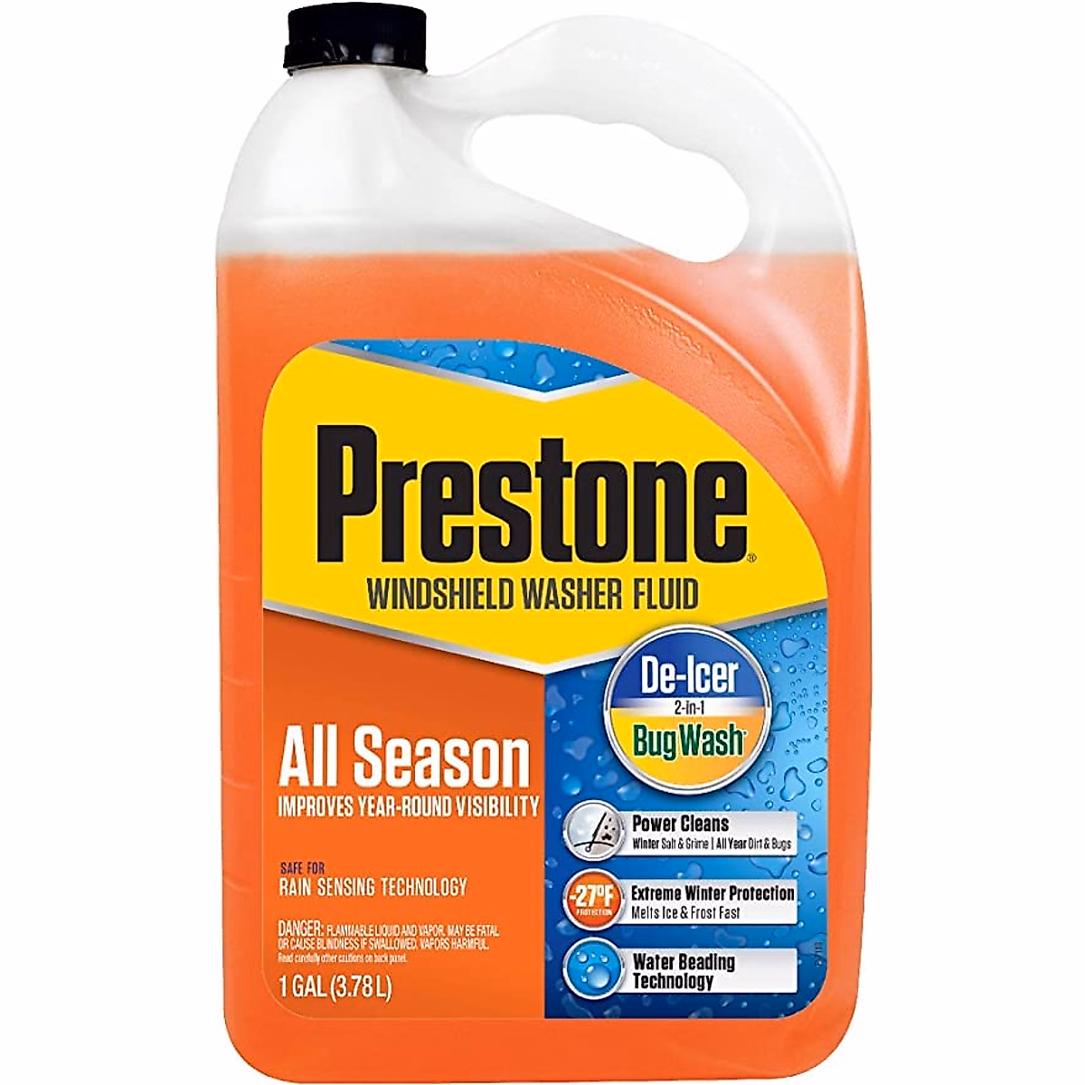 Prestone AS658P All Season 3-in-1 Year Round Windshield Washer Fluid
