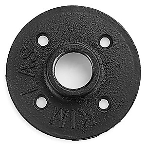 Sumnacon 6Pcs 12 Inch Industrial Pipe Clothes Bars - Heavy Duty Rustic Coat Hangers with Screws, Wall-Mounted Iron Garment Holder Racks for Bedroom Bathroom Laundry Room Boutique Clothing Store, Black