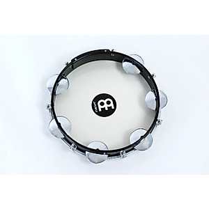 Meinl Percussion PA10ABS-BK 10-Inch ABS Plastic Pandeiro with Synthetic Head, Black