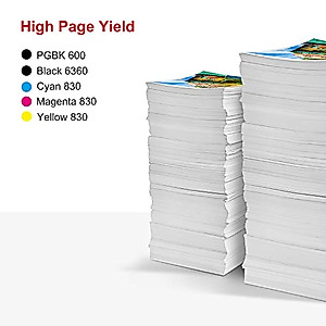PGI-280XXL CLI-281XXL 5 Color Value Pack Replacement for Canon 280 281 Ink Cartridges to use with Canon TR8520 TR7520 TR8620 TS9120 TS6320 TS6220 TS6120 TS702 TS8120 TS8220 TS8320 Pinter (5 Pack)