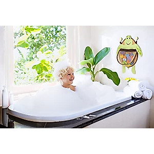 Nooni Care Bath Toy Organizer for Bathroom Storage and Nursery, Tubby Turtle Kids Bath Tub Toys Storage Mesh Basket