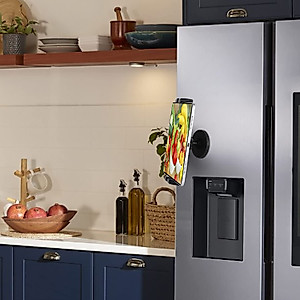 Mippko Magnetic Tablet Holder Fridge Tablet Mount for Vehicle/Cabinet/Metal Shelf/Whiteboard,360° Adjustable,Strong Magnetic Base Attracts Metal Surface,Compatible with 4.7~12.9" iPad iPhone Devices