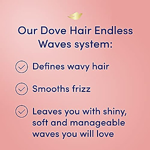 Dove Conditioner for Curly Hair Endless Waves Sulfate Free Hair Conditioner 20.4 fl oz