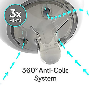 Nanobebe Baby Bottle Complete Starter Set, for Breast Milk and Formula, Anti Colic, Baby Shower Registry Gift, for Newborn, Infant and Baby - Pink