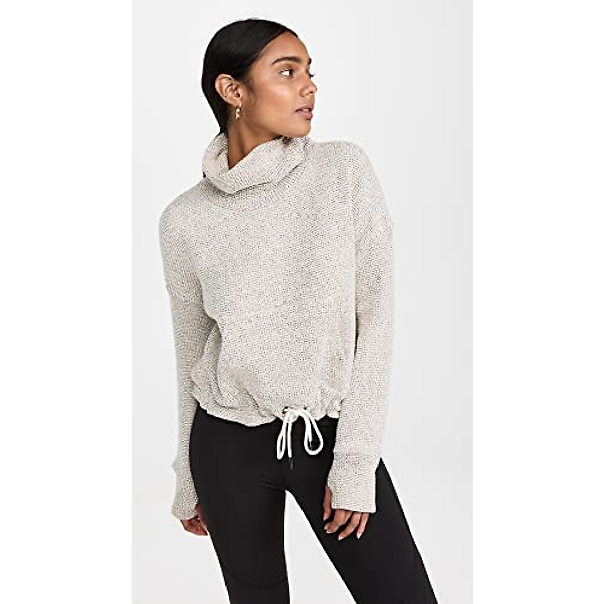 Sweaty Betty Women's Restful Boucle Textured Pullover Sweatshirt White