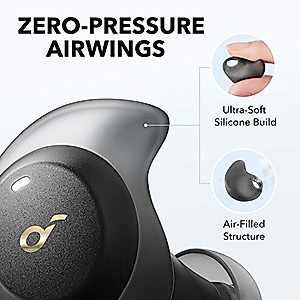 Soundcore by Anker Spirit Dot 2 True Wireless Earbuds, Deep Bass, IPX7 Waterproof, Sweatproof, 16H Playtime, Fast Charge, Comfortable AirWings, Bluetooth 5, Mini Sports Earphones (Renewed)