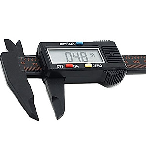 Digital Caliper, 6 Inch/ 150mm Vernier Caliper Measuring Tool, 6 Inch Calipers with 2.2'' Large LCD Screen, inch/mm Conversion, Auto-Off, for Length Depth Inner and Outer Diameter Measuring