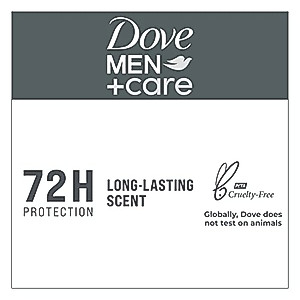 DOVE MEN + CARE Deodorant Stick For Men Morning Fresco Aluminum Free 72-Hour Odor Protection Mens Deodorant With Essential Oils & 1/4 Moisturizing Cream, 3 Ounce (Pack of 3)