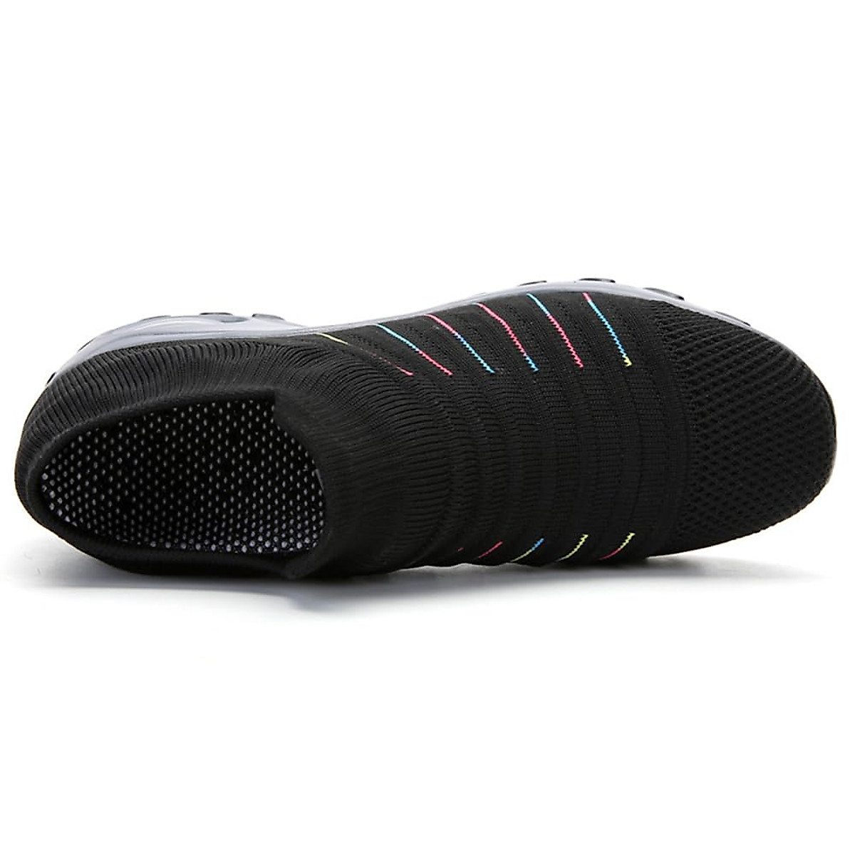 HiGropcore Women's Slip on Walking Shoes Mesh Air Cushion Sock Sneakers Lady Girls Nurse Arch Support Platform Loafers