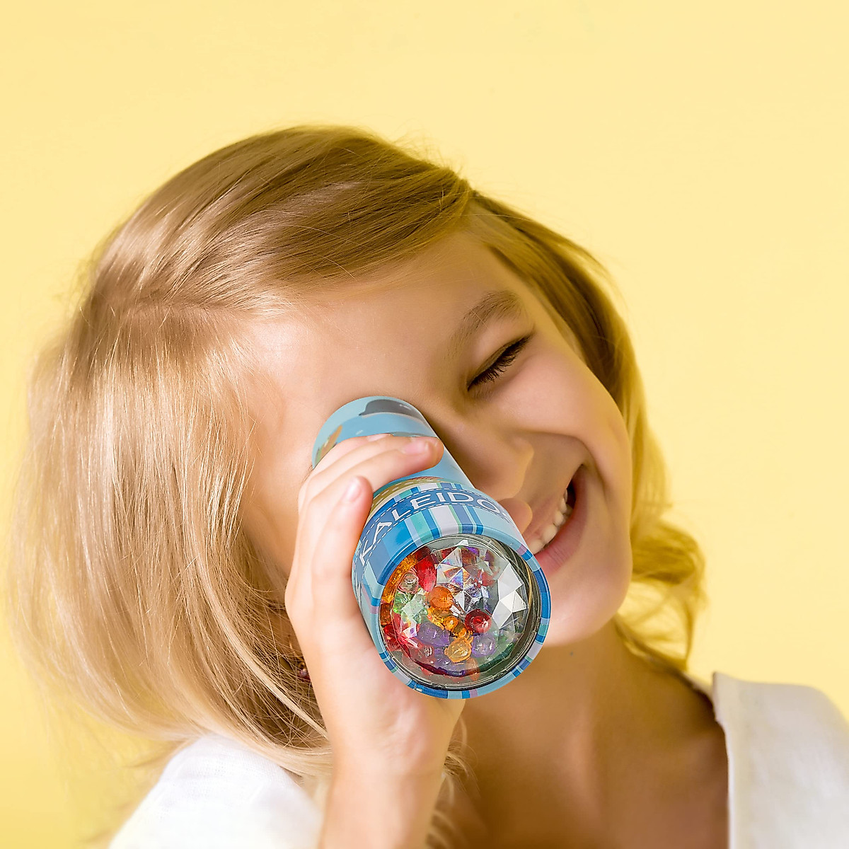 iKeelo Classic Tin Kaleidoscope, 2 Pack Kids Educational Kaleidoscope Toy with Metal Body, Birthday Gift for Boys and Girls (Under Water World -2 Units)