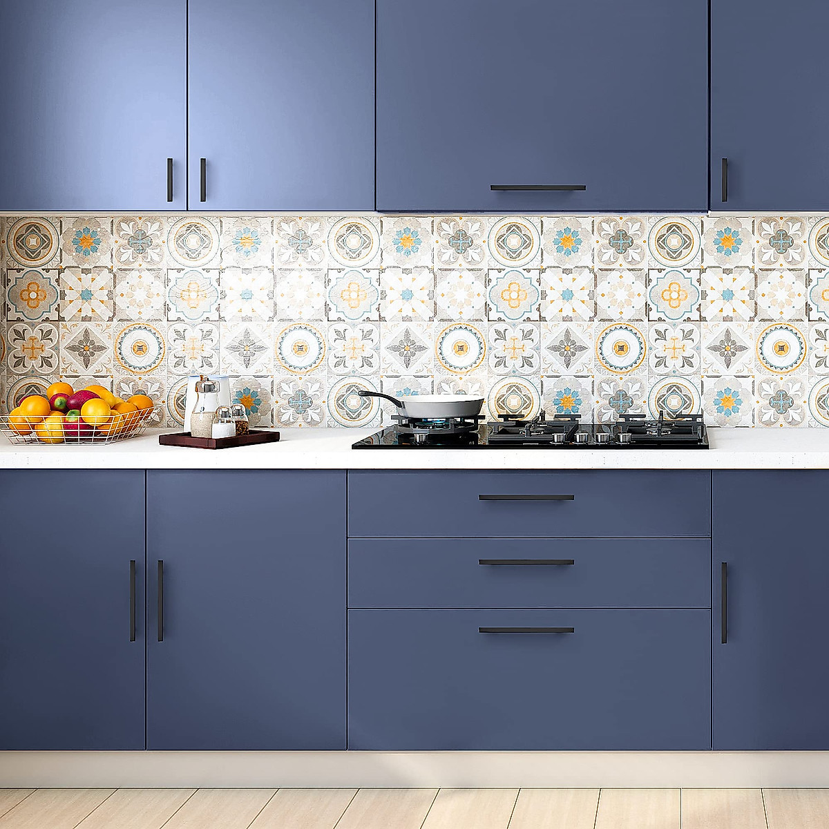 Ravinte 10 Pack 8-13/16" Square Cabinet Pulls Matte Black Stainless Steel Kitchen Cupboard Dresser Handles Cabinet Handles 8-13/16" Length, 6-1/4" Hole Center