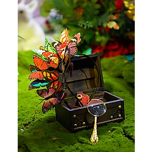 Coucoland Butterfly Fascinator Hat Monarch Butterfly Headband Crown Tea Party Halloween Costume Headpiece