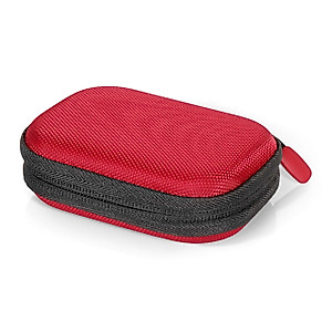 Alltravel case for External Solid State Drive Samsung T7, T7 Touch, T5, T3 Portable 250GB 500GB 1TB 2TB SSD USB 3.0 External Solid State Drives, Strong Compact Light Weight case, Mesh Pocket (Red)