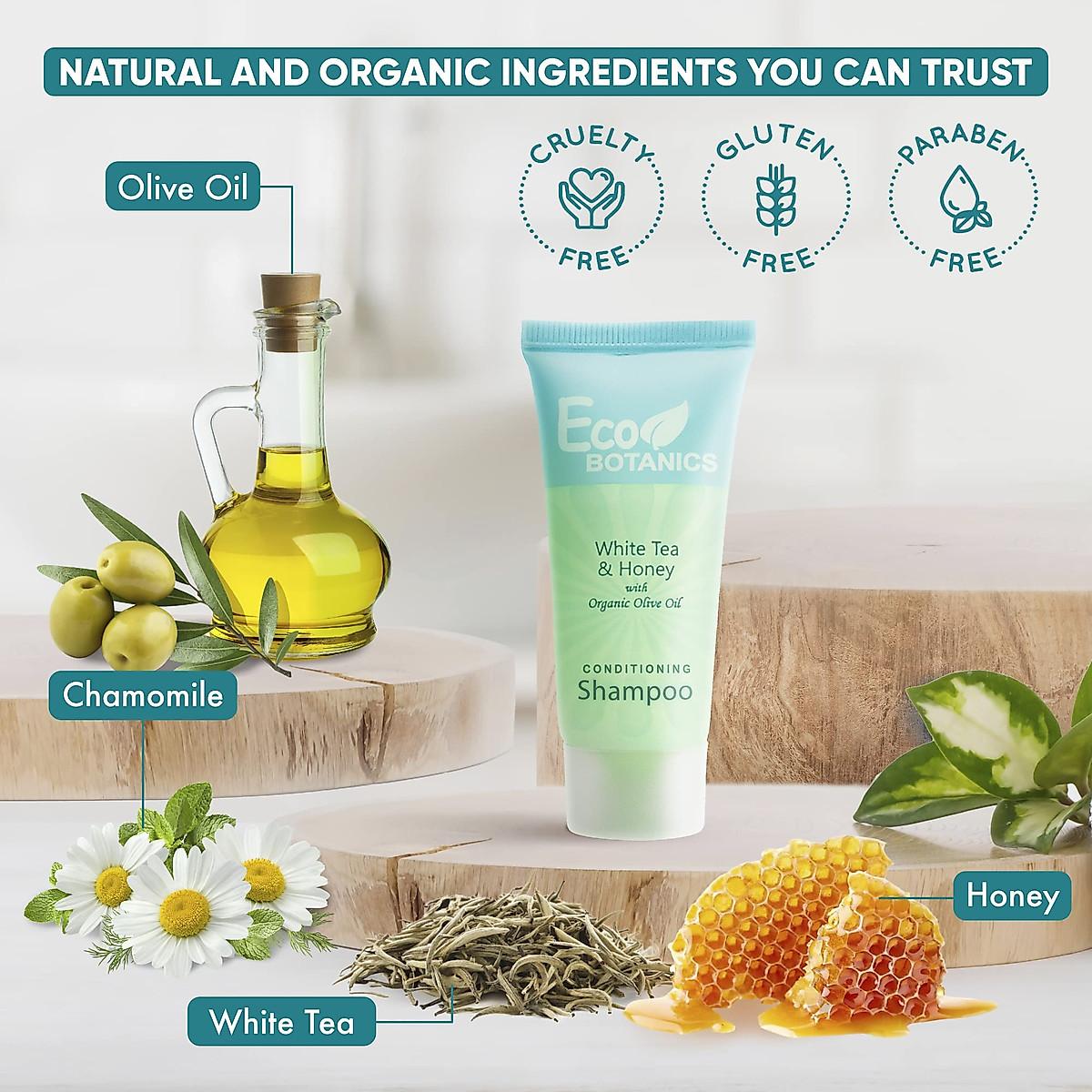 Eco Botanics Travel-Size Hotel Conditioning Shampoo 0.85 oz (Case of 300)