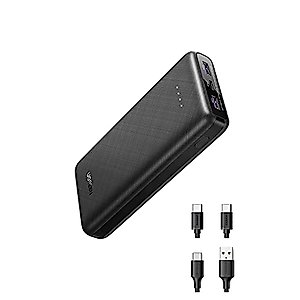 UGREEN Portable Charger 20000mAh - PD 20W Power Bank Fast Charging Including 2 USB-C Cables, Compatible with Samsung Galaxy S23/S22/S21/S20/S10, iPhone 14/iPhone 13/iPhone 12 Series/iPad