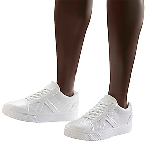 Barbie Fashionistas Ken Fashion Doll #203 with Twisted Black Hair Wearing Orange Athletic Jersey, Shorts & White Sneakers