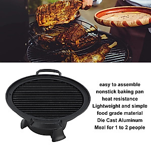 Multifunctional Charcoal Barbecue Grill, Mini Grill Pan, Barbecue Grill PlateTabletop Portable Grill Hibachi Grill, Tabletop Grill for Traveling Picnics Camping