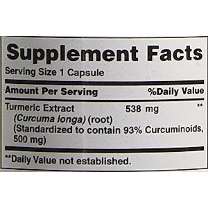 Nature's Bounty Turmeric Pills and Herbal Health Supplement, Antioxidant Health, 538mg, 45 Capsules
