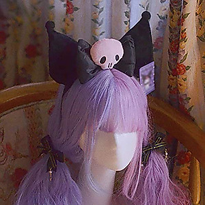 POYIPI Cute Hairpin Headband Plush Ears Headband Kawaii Headwear for Halloween Anime Costume Cosplay Accessories Lovely Jk Decorations for Women Girls
