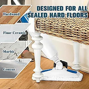 Steam Mop Pads Replacement for Bissell Powerfresh 1940 1440 1544 1806 2075 2685 Series, Replaces Part #19402 19404 19408 19409 1940A 1940F 1940Q 1940T 1940W B0006 B0017, 15441 15443 2181 2814, 6 Pack