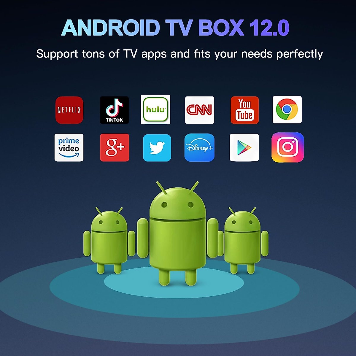 T95Z Plus Android TV Box 12.0 | 4GB RAM 32GB ROM | WiFi6 | 6K 3D HDR10+ | Bluetooth 5.0 | Android Box with Keyboard Remote | Dual Band 2.4GHz/5.8GHz | Smart TV Box 2024