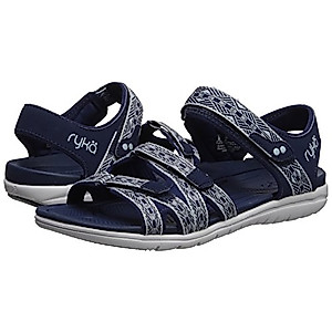 Ryka Women's SAVANNAH Sandal, medieval blue/soft blue, 7.5 M US