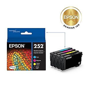 EPSON T252 DURABrite Ultra Ink Standard Capacity Black & Color Cartridge Combo Pack (T252120-BCS) for select Epson WorkForce Printers