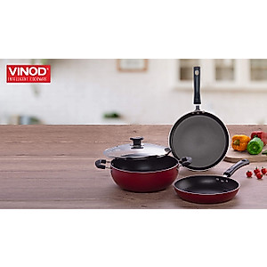 Vinod 25 cm Nonstick Induction Concave Tawa, 10"