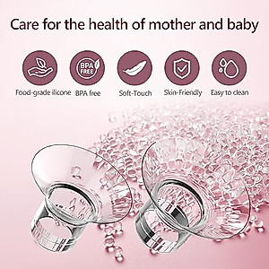 Flange Inserts 13/15/17/19/21mm 10PCS for Momcozy S9/S9pro/S10/S12/S12pro/Medela/Tsrete/Spectra/Bellababy etc 24mm Wearable Breast Pump, Reduce 24mm Tunnel Down to Correct Size - 10PCS