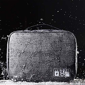 Electronics Organizer, OrgaWise Electronic Accessories Bag Travel Cable Organizer Three-Layer for iPad Mini, Kindle, Hard Drives, Cables, Chargers (Two-Layer-Grey)