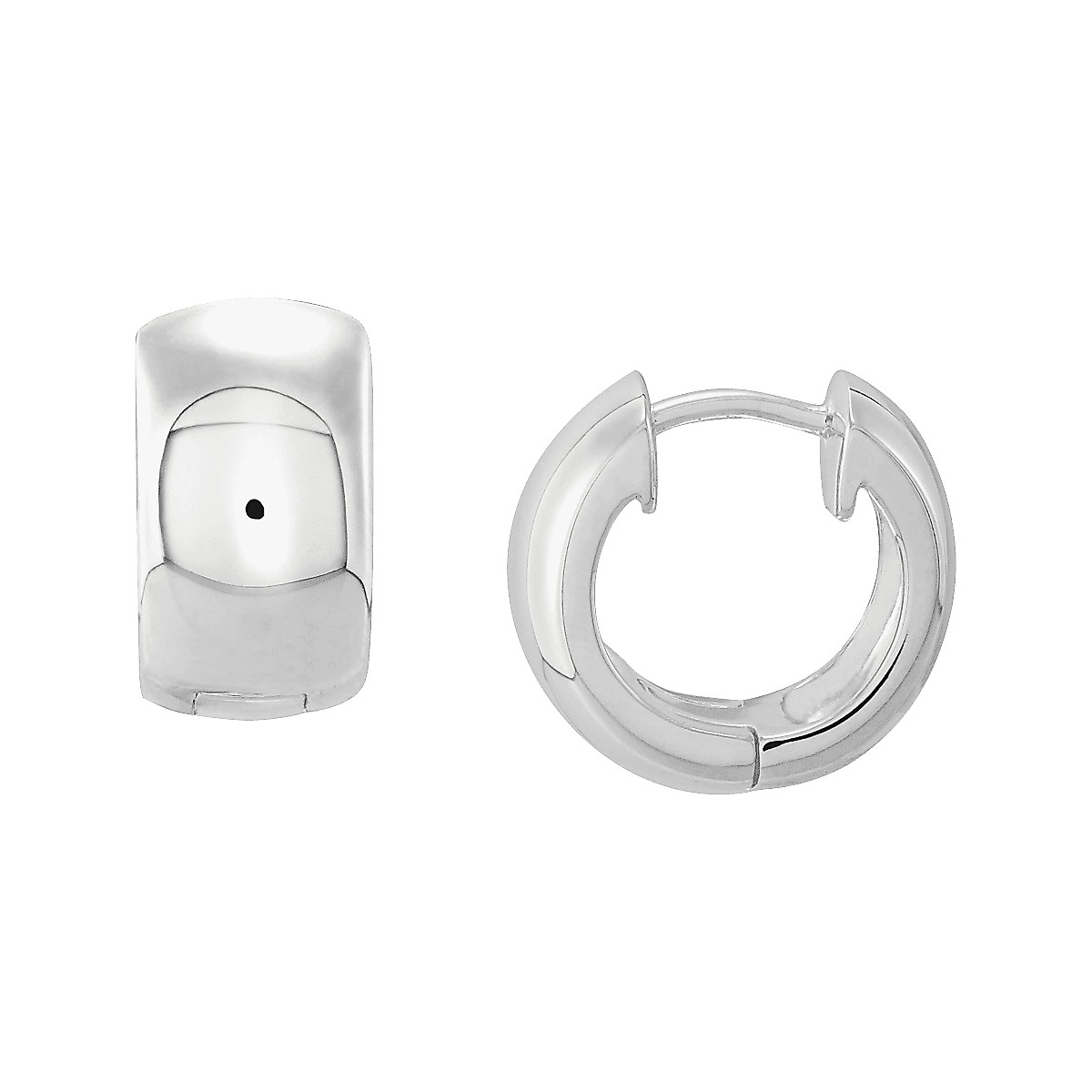 Silpada 'Wide Horizons' Huggie Hoop Earrings in Sterling Silver