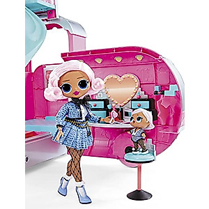 LOL Surprise OMG Glamper Fashion Camper Doll Playset with 55+ Surprises, Fully-Furnished with Light Up Pool, Water Slide, Bunk Beds, Cafe, BBQ Grill, DJ Booth - Gift Toy for Girls Ages 4 5 6 7+ Years