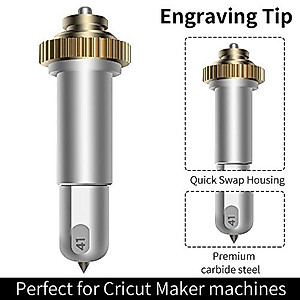 NestOne Engraving Tip and Housing | Perfect Tool for Cricut Maker | Bundle Accessories for Engraving Projects