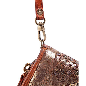 OLD TREND Genuine Leather Golden Mola Clutch