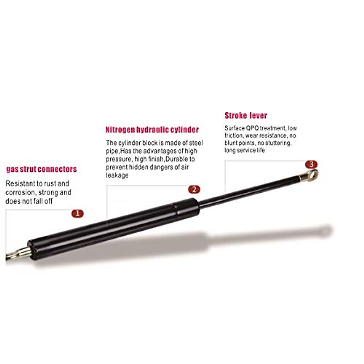 2Pcs Rear Back liftgate tailgate Hatch trunk Struts Lift Supports Compatible With 2004-2008 PACIFICA (Note: Sport Utility 4-Door) Shock Gas Spring Prop Rod