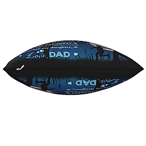 Dfaqehk Gifts for Daughter - Christmas Daughter Gifts from Dad - Father to Daughter Gift - Birthday Gifts for Daughter Adult - to My Daughter Xmas Graduation Gifts Throw Pillow Covers 18 x 18 Inch