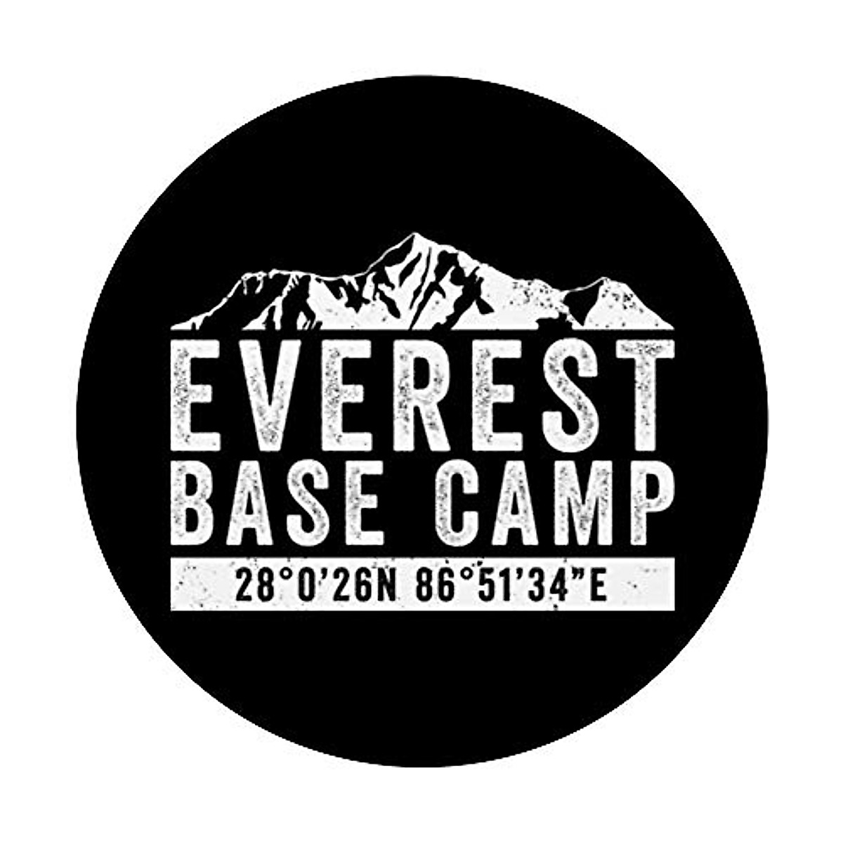 Everest Base Camp Coordinates Mt Everest Mountain Climbers PopSockets Swappable PopGrip