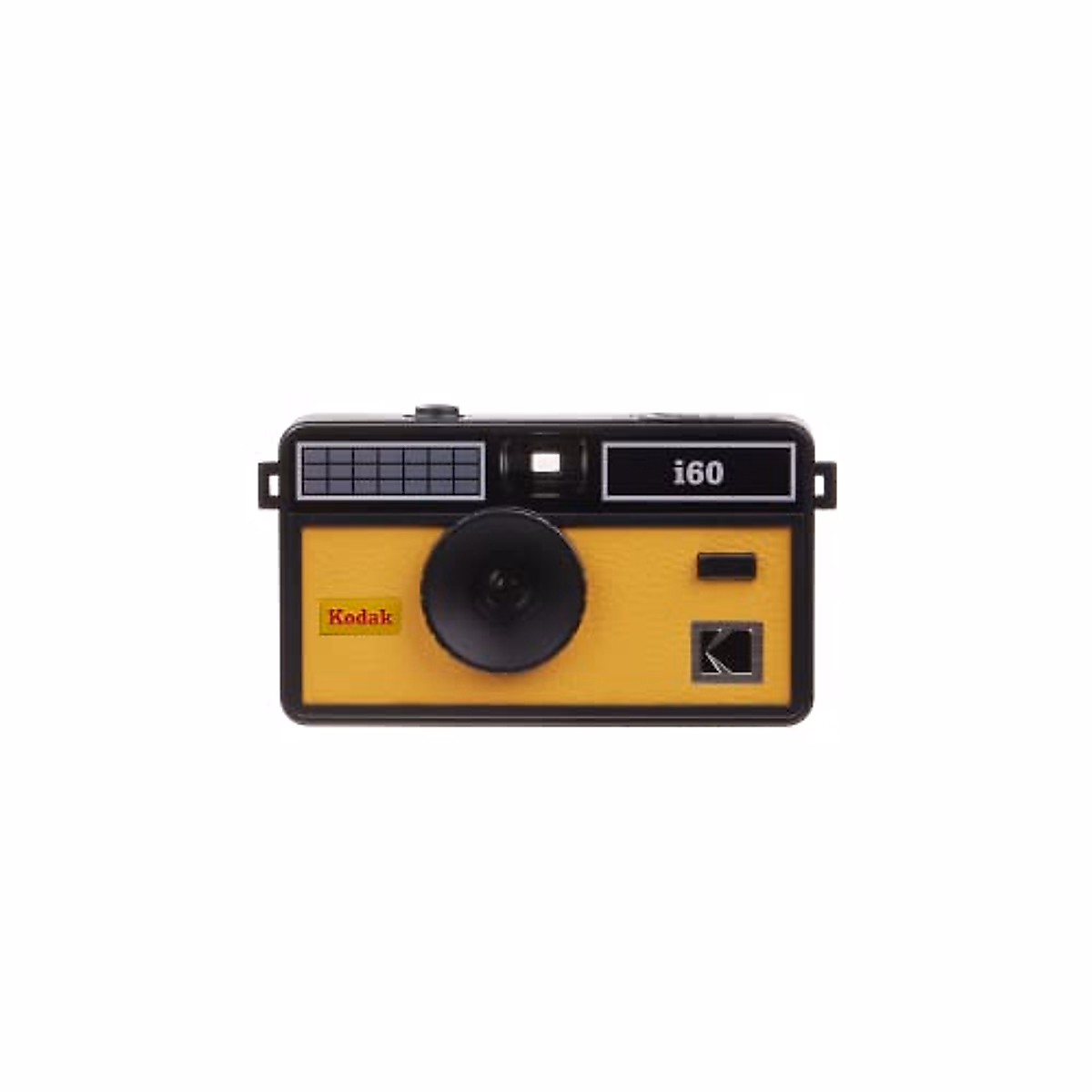 Kodak i60 Reusable 35mm Film Camera - Retro Style, Focus Free, Built in Flash, Press and Pop-up Flash (Yellow)
