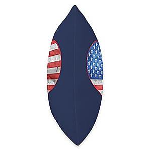 Patriotic Outfitters American Flag Heart 4th July Independence Day Throw Pillow, 16x16, Multicolor