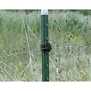 Zareba ITPLB-Z Pin-lock T-Post Insulator, 25 per Bag,Black