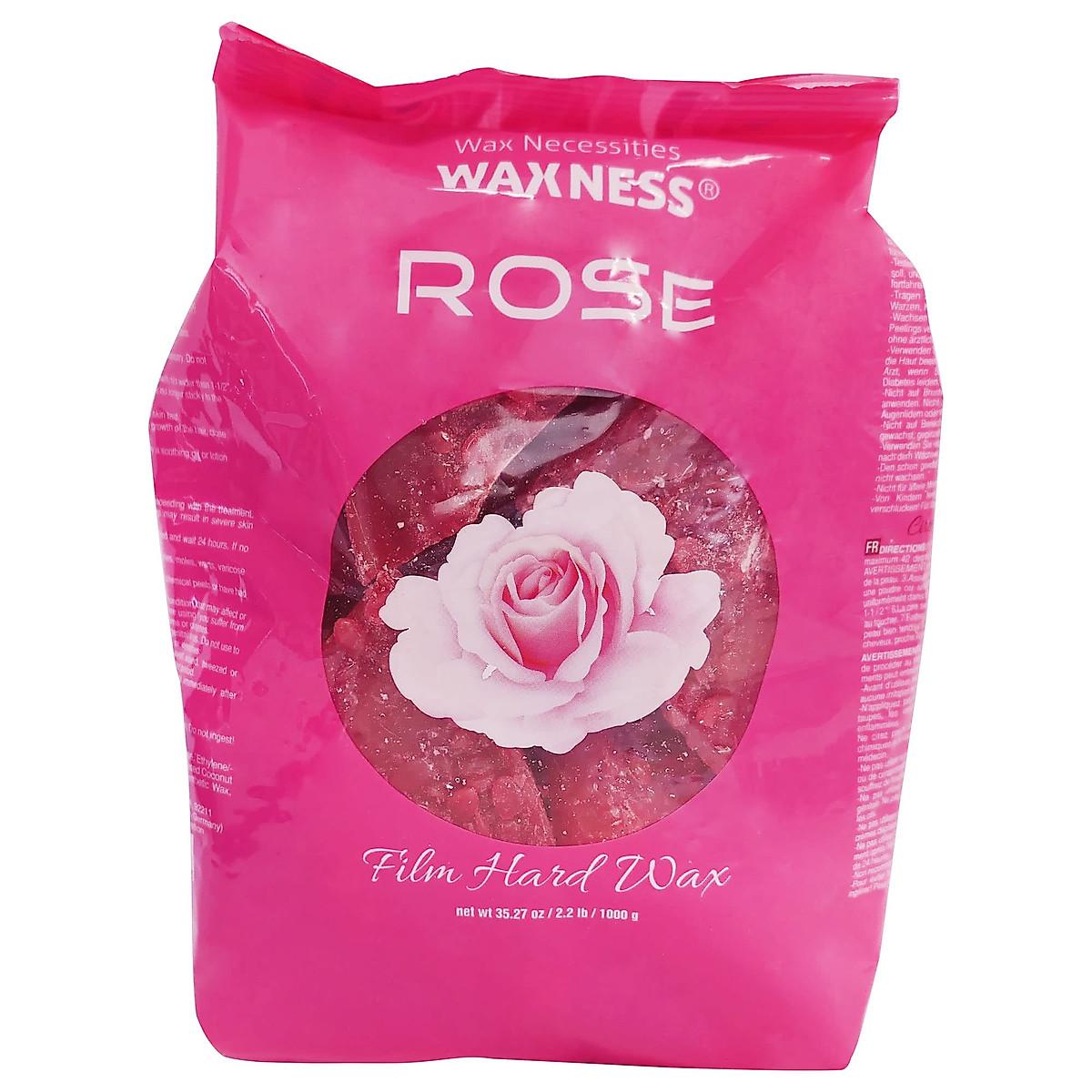 Wax Necessities Waxness Film Hard Wax Rose 2.2 Pound