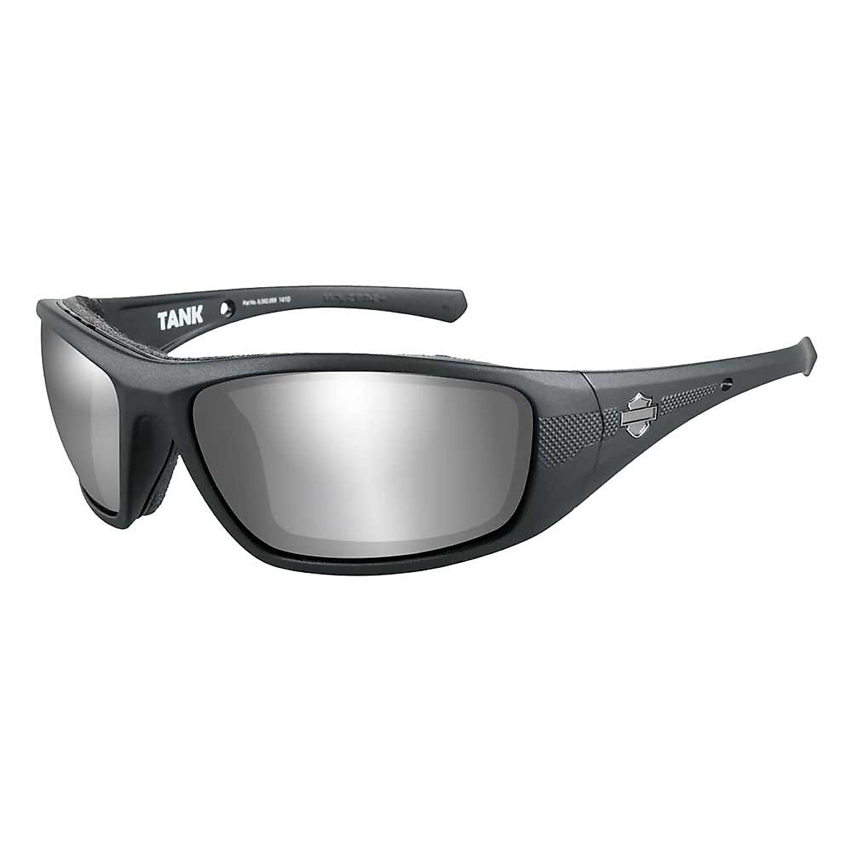 Harley-Davidson Men's Tank Sunglasses, Silver Gray Len/Matte Black Frame HDTAN04
