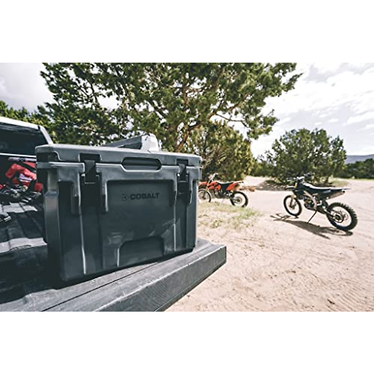 Cobalt 25 Quart Roto-Molded Super Ice Cooler | Large Ice Chest Holds Ice Up to 3 Days | (Gray)