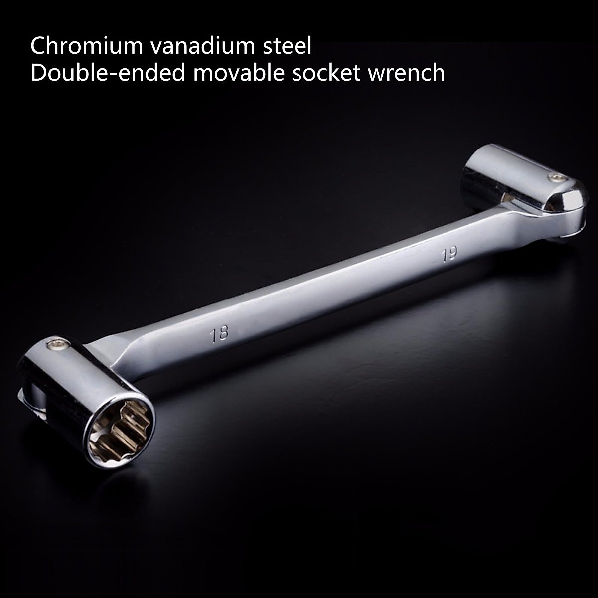 Multifunctional Swivel Box End Head Flexible Socket Wrench Spanner Set For Automotive Maintenance Home Improvement 3pcs Swivel Head Spanner Wrench Flexible Socket Double Point Spanner Hand Tool Wrench