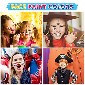 Maydear Face Body Paint Orange,Classic Single,Professional Face Paint Palette,Large Water Based Paints (30g)