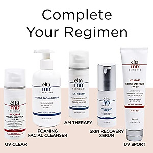 EltaMD UV Clear SPF 46 Face Sunscreen, Broad Spectrum Sunscreen for Sensitive Skin and Acne-Prone Skin, Oil-Free Mineral-Based Sunscreen Lotion with Zinc Oxide, Dermatologist Recommended, 1.7 oz Pump
