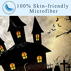 Creepy Halloween Prints Soft Warm Cozy Blanket Throw for Bed Couch Sofa Picnic Camping Beach, 150×100cm